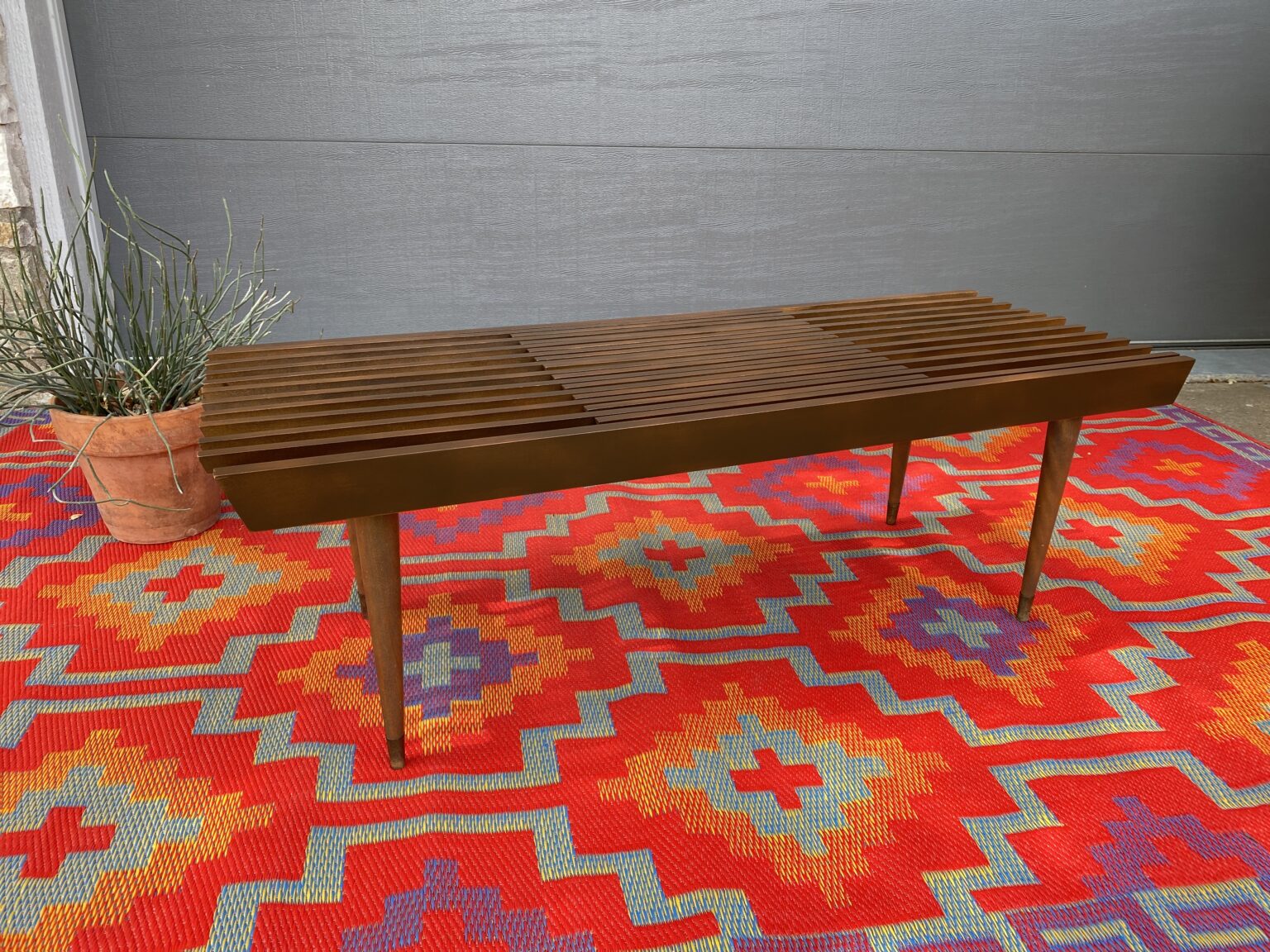 MCM Slat Bench - Renewed Perspective